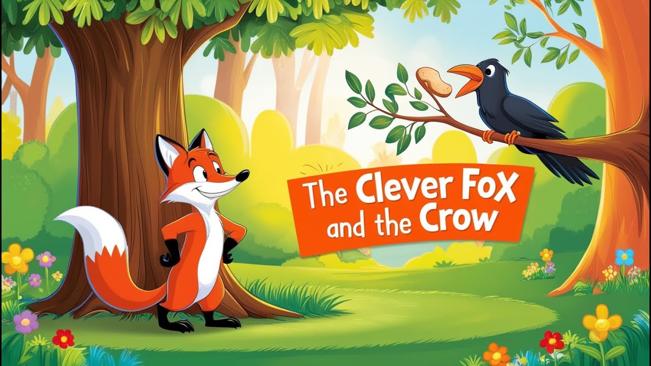 The Clever Fox and the Crow | Moral Bedtime Story for Kids to Learn ...