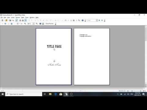 Right and Left Page Differentiation, Open Office (Book Interior ...