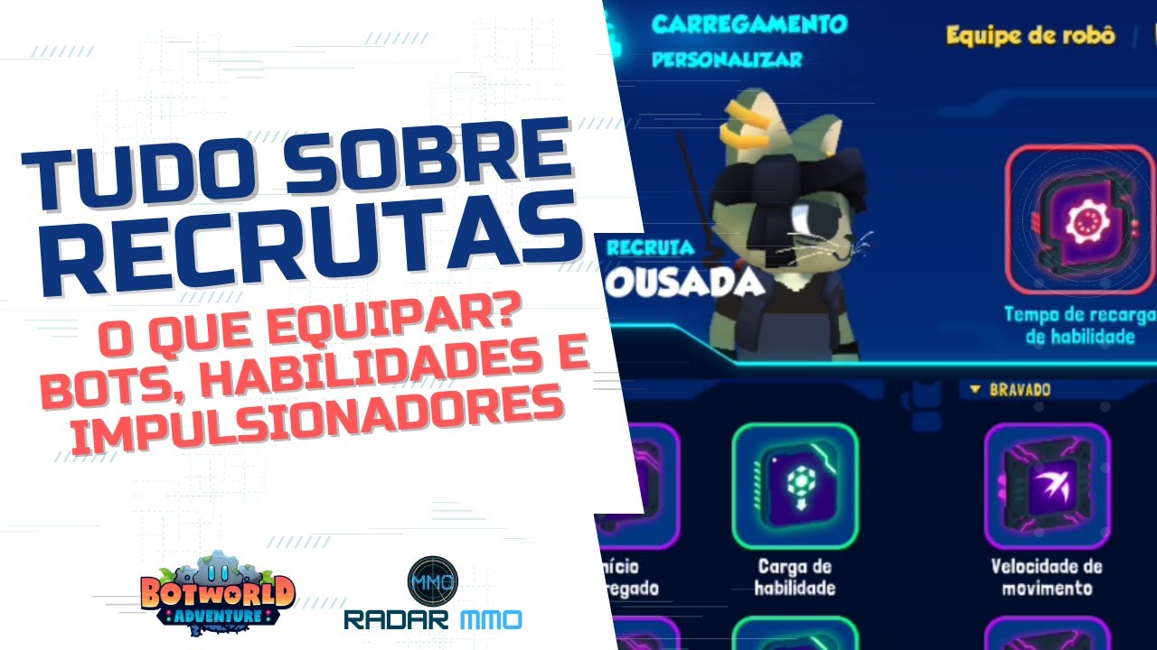 COMO EQUIPAR RECRUTAS? - TUDO SOBRE OS RECRUTAS DE BOTWORLD ADVENTURE ...