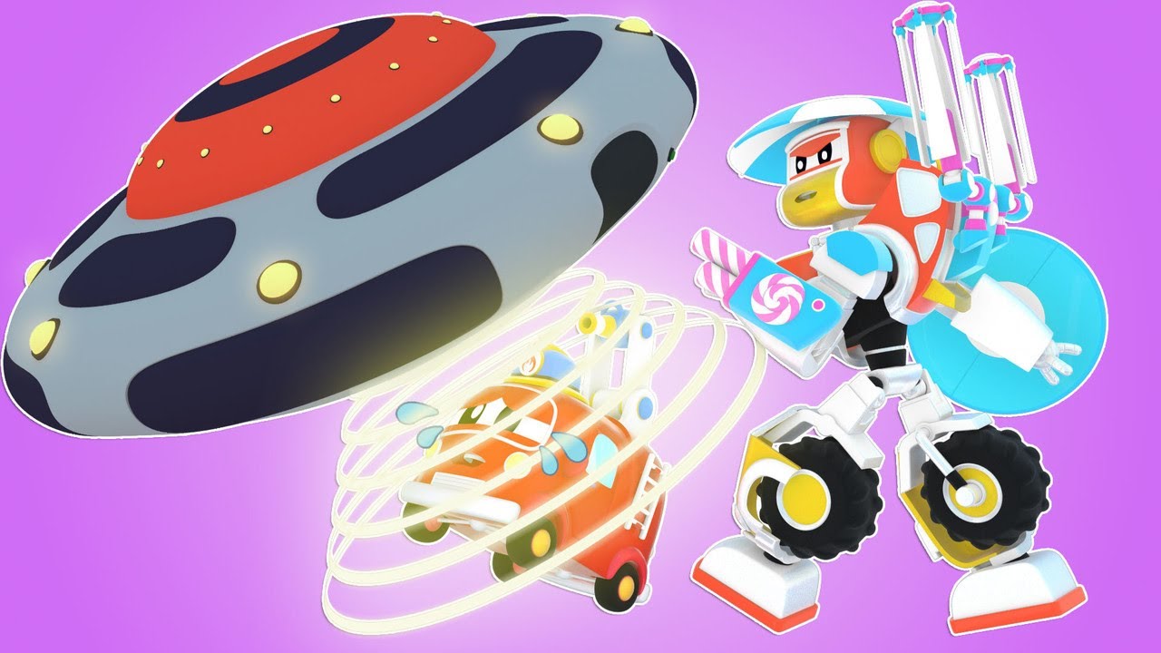 ROBOFUSE vs ALIEN INVASION! | RoboFuse - Superhero Rescue | Trucks ...