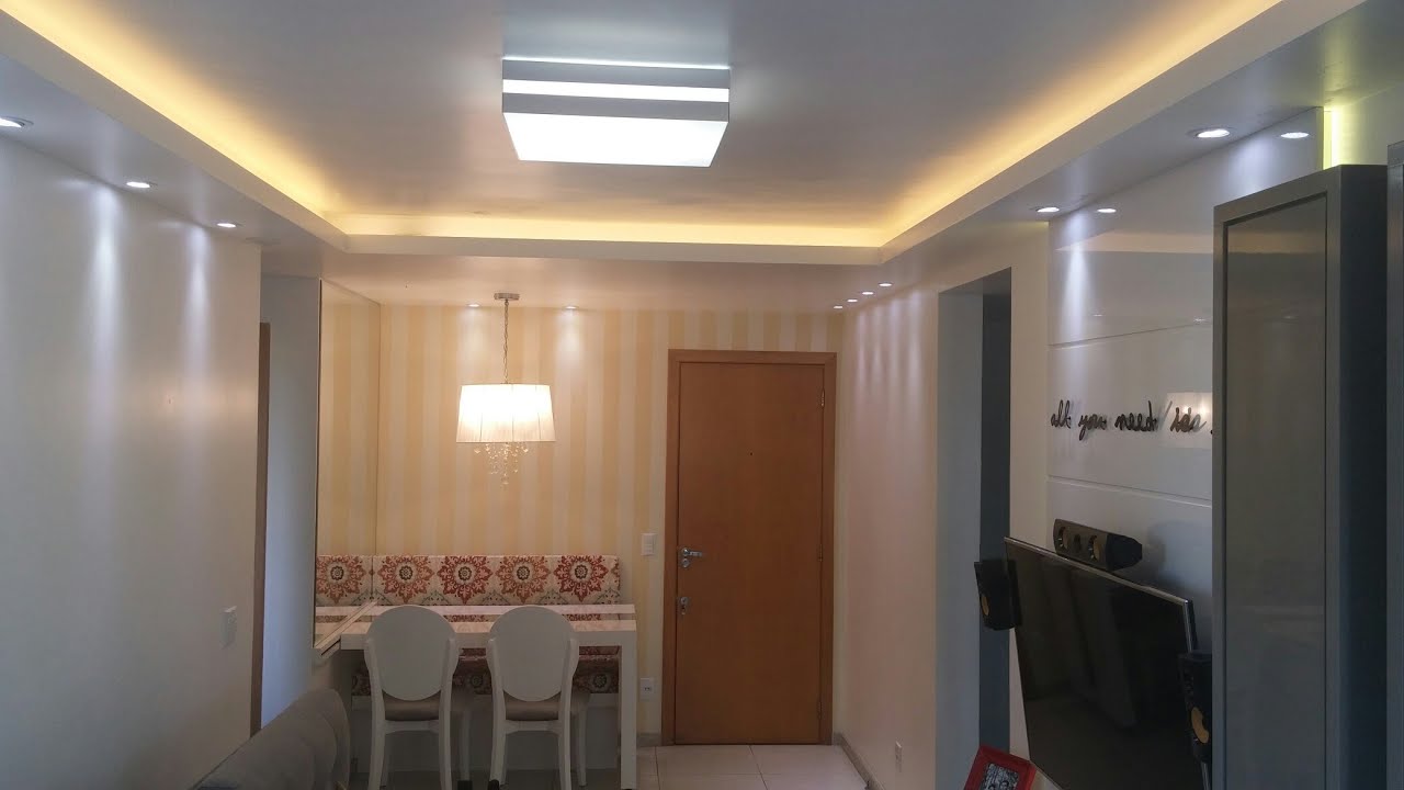 Sala de Estar com Spot e Fita de LED - YouTube