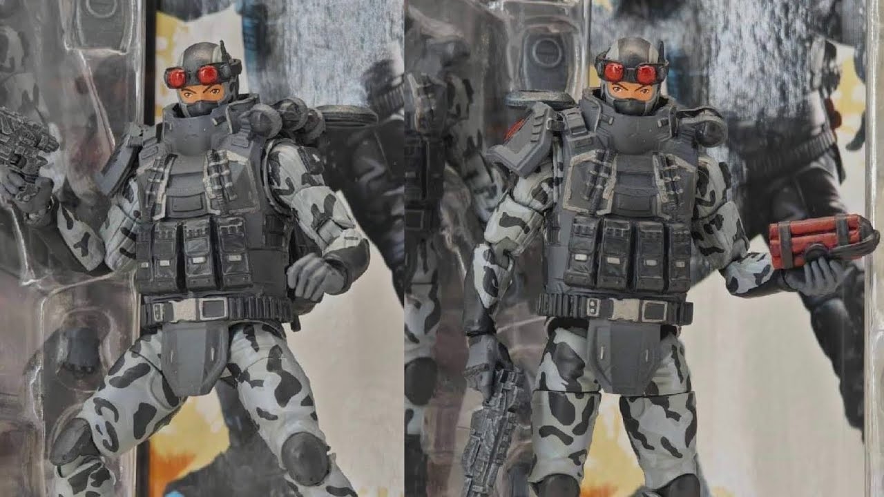 New Gijoe Firefly action figure on display by Hiya Toys - YouTube