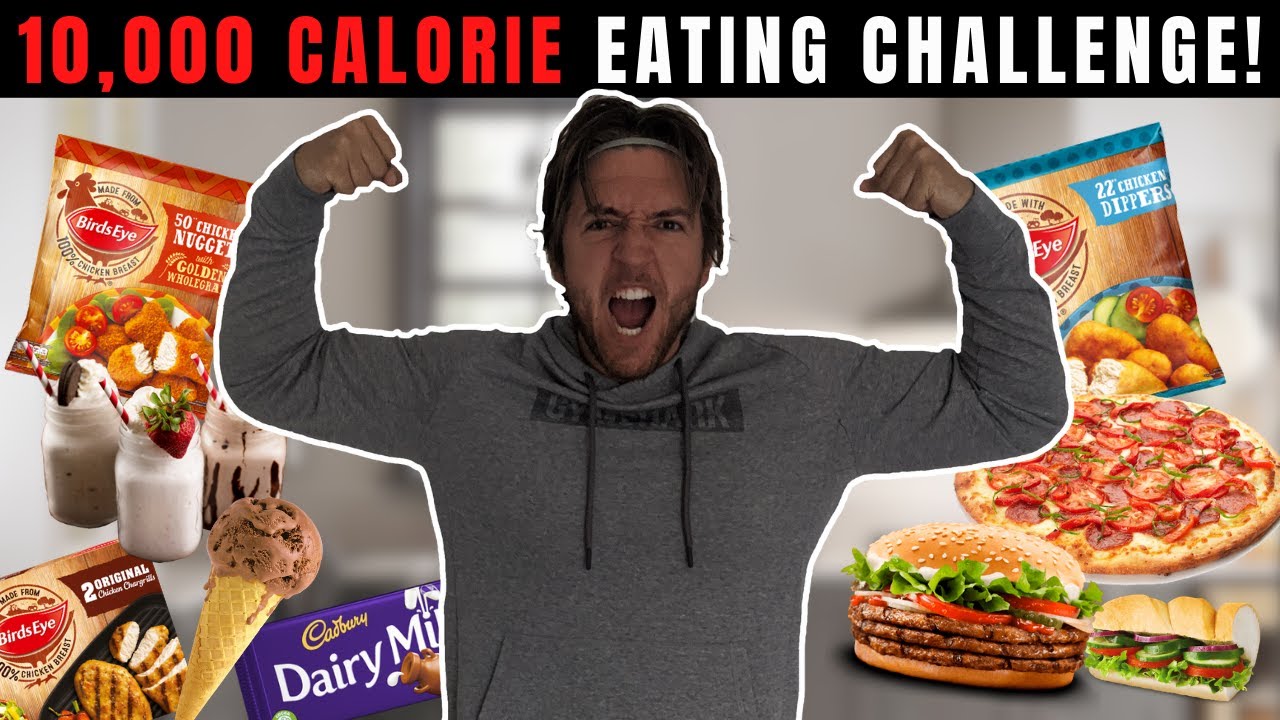 10,000 CALORIE EATING CHALLENGE! - YouTube