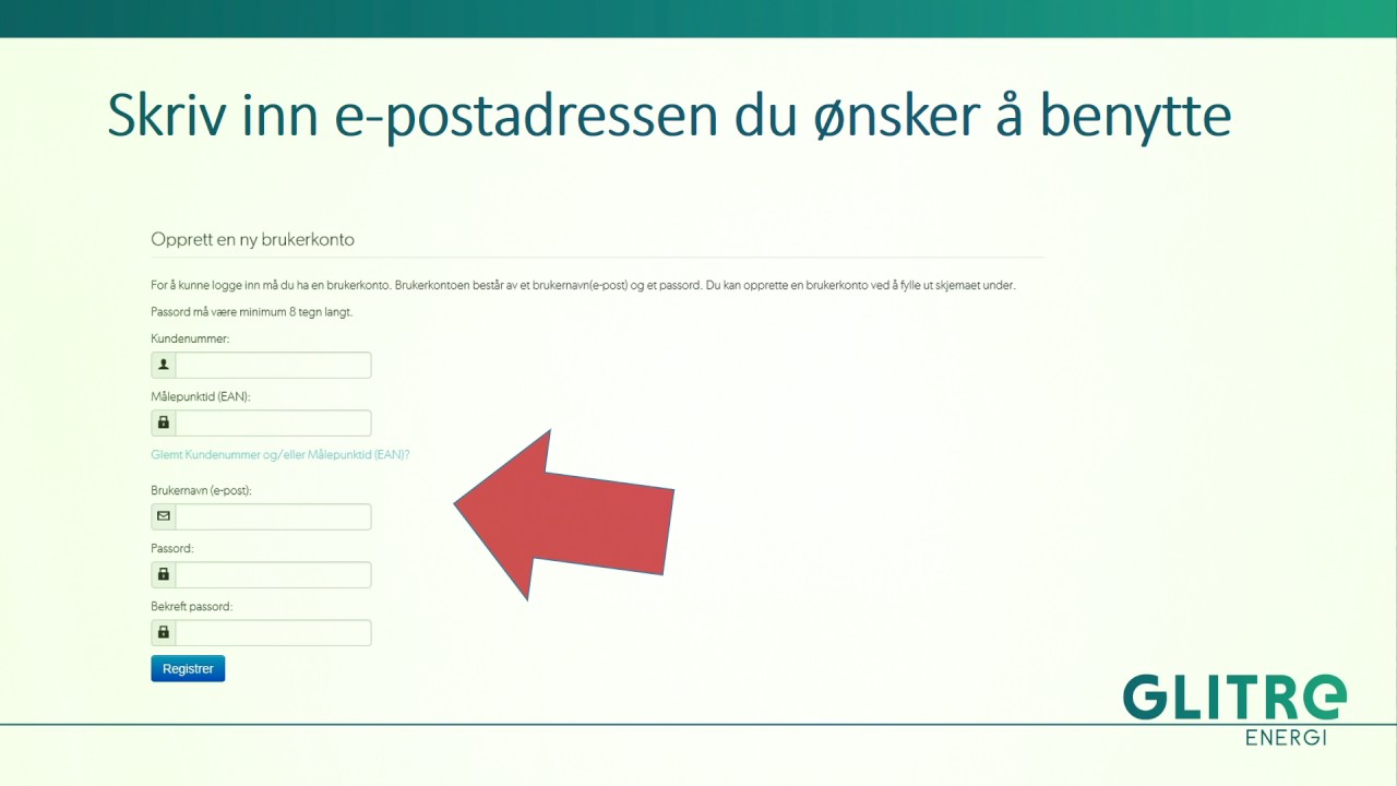 Innlogging Min Side | Glitre Energi - YouTube