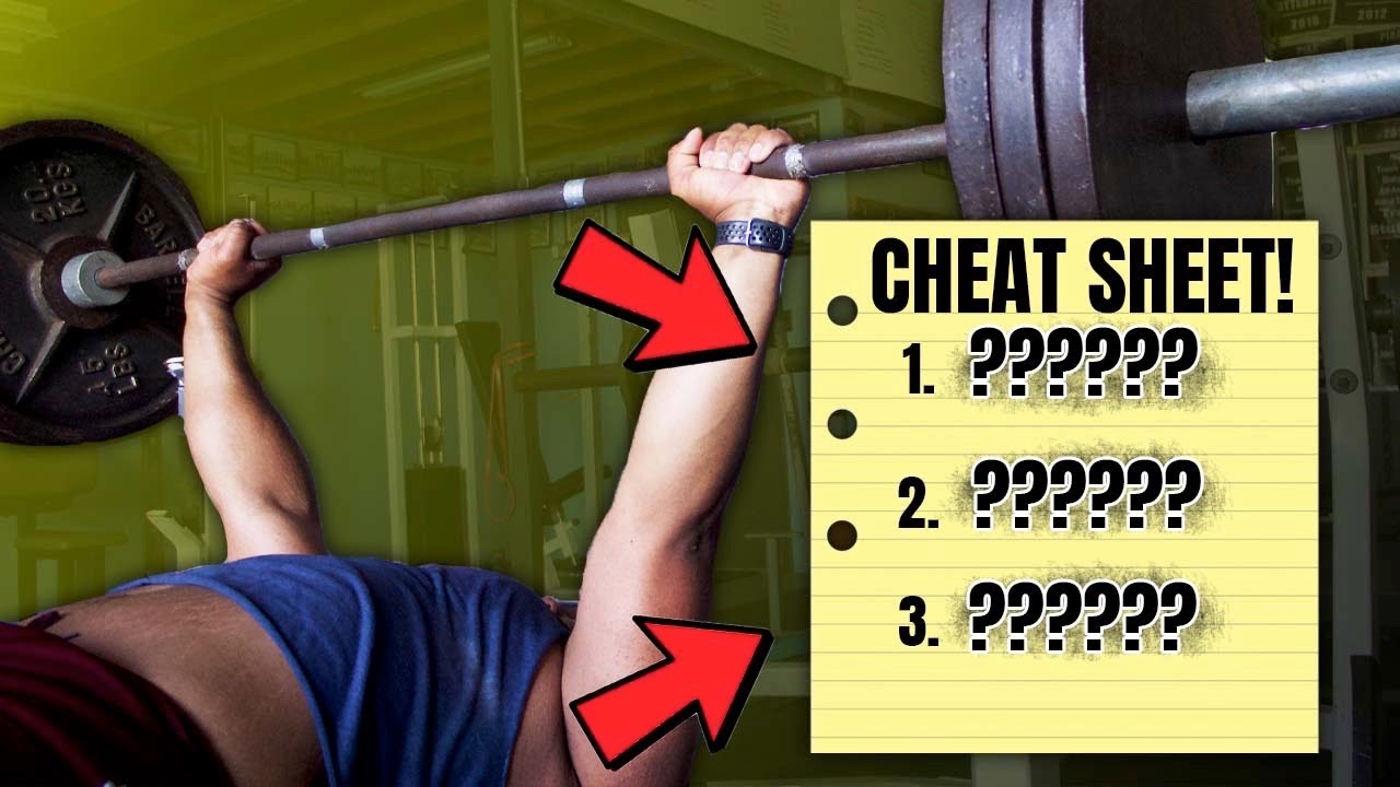 BENCH PRESS CHEAT SHEET | 3 Simple Tips - YouTube