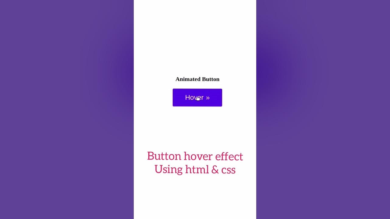 How To Create A Button Hover Effect Using Html And Csscsswebdevelopmenthtml Codinghtml5