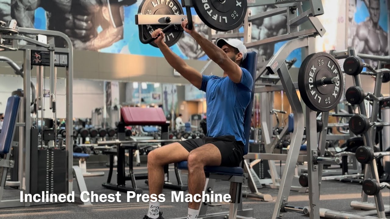 Inclined Chest Press Machine - YouTube
