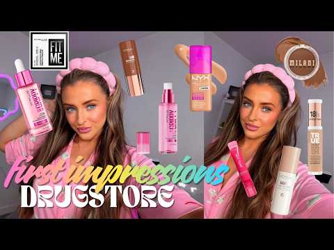 I'm Back... TESTING NEW DRUGSTORE MAKEUP 🙈✨ (grab yourself some snacks n chill out, it's a long one)