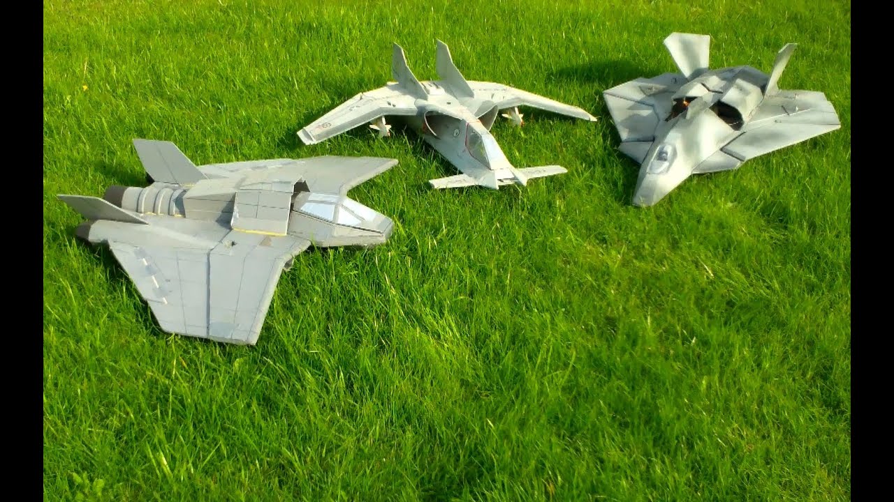 All my Sci-Fi Fleet: F-302, SA-43 Hammerhead, F/A-37 Talon - YouTube