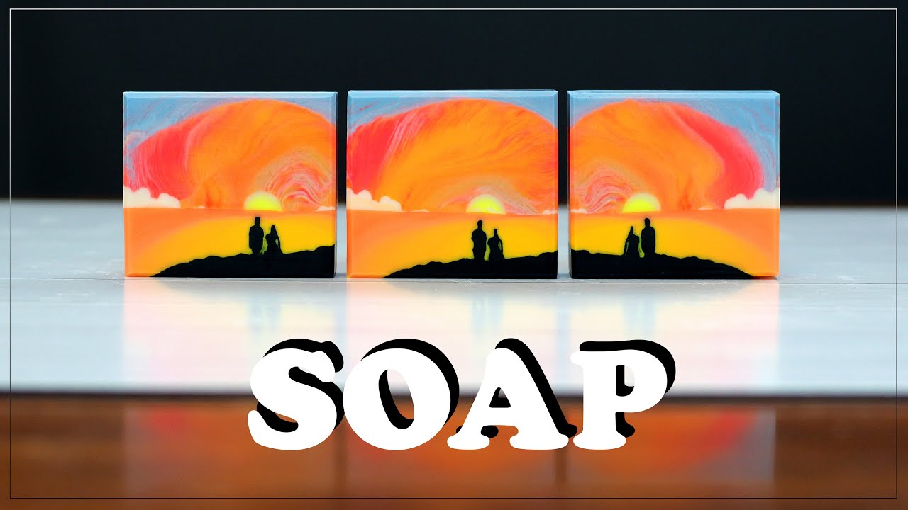 Making Memories ~ Cold Process Sculpted Layer Landscape Soap ~ Sunset ...