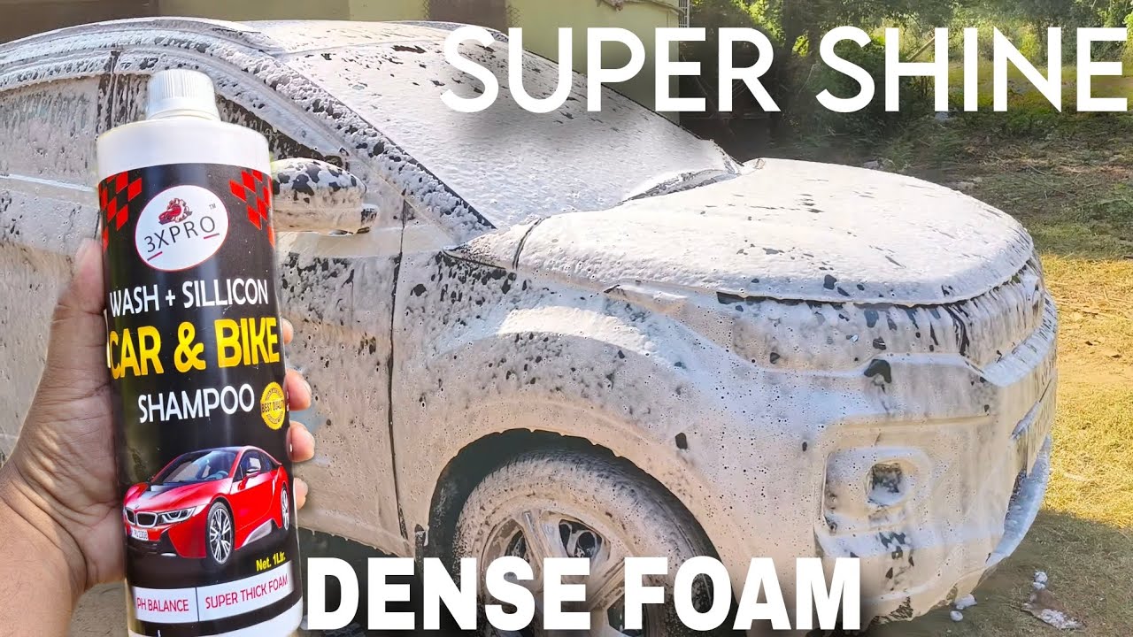3XPRO Car wash Foam Shampoo Review || Silicon Infused Shampoo - YouTube