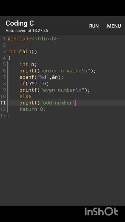 #7 #odd or even program in c #C programming - YouTube
