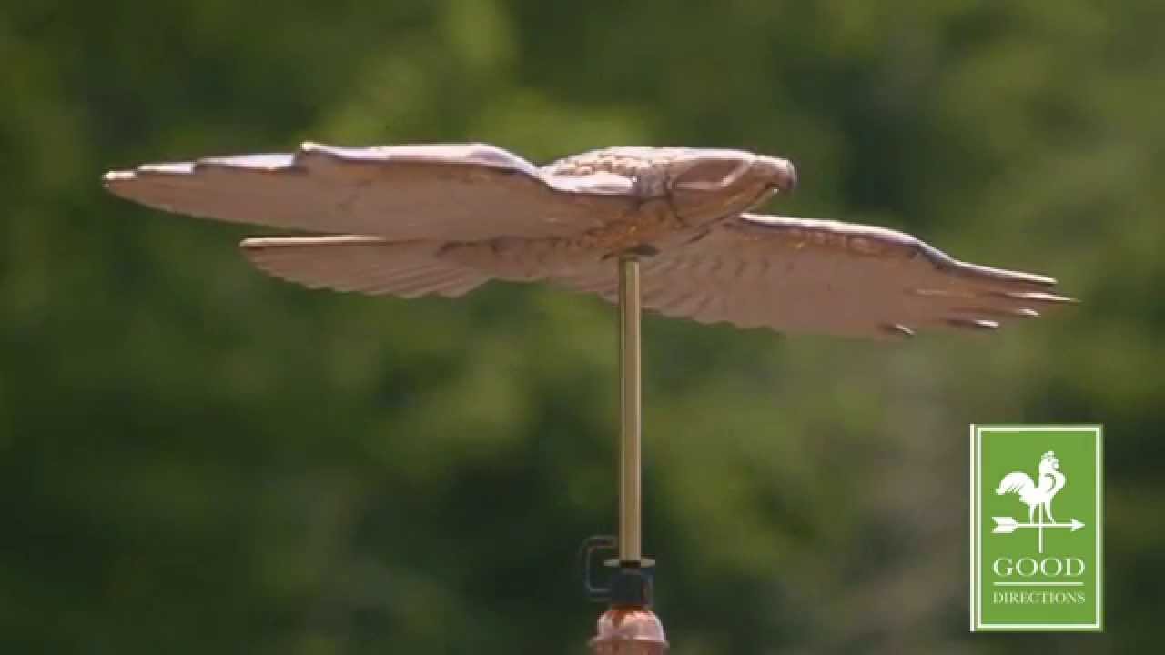 Good Directions 9699P Hawk Weathervane - Polished Copper - YouTube