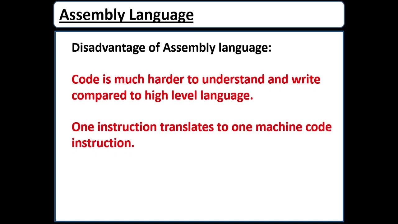 GCSE - J277 - High level & Low level languages - YouTube