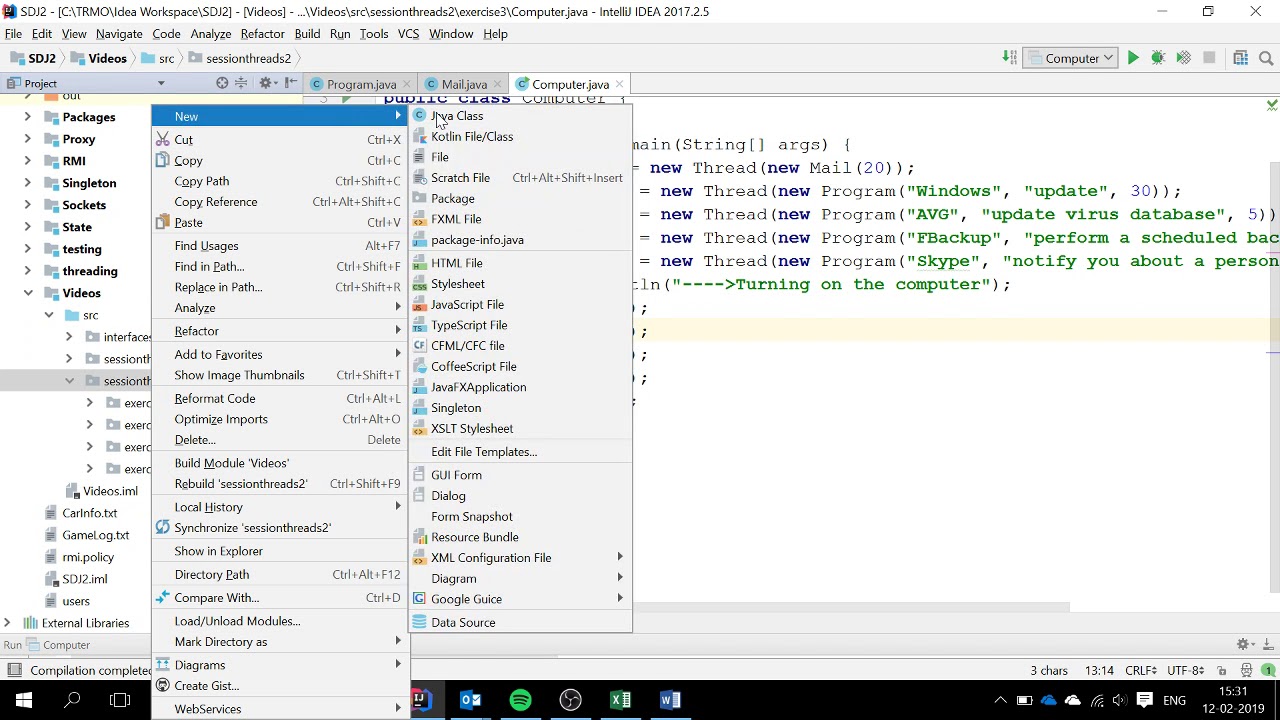 Threads 2 exercises walkthrough - part b - YouTube