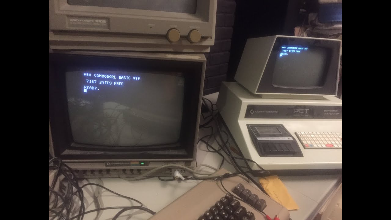 Commodore PET Composite Video Circuit Board Prototypes Connected To An ...