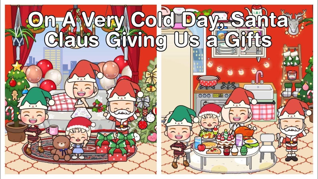 On a very cold day, Santa Claus Giving Us a Gifts🎅🎁🎄|Miga World Story ...