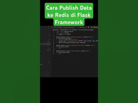 Cara Publish Data ke Redis di Flask Framework #python #redis #tutorial - YouTube