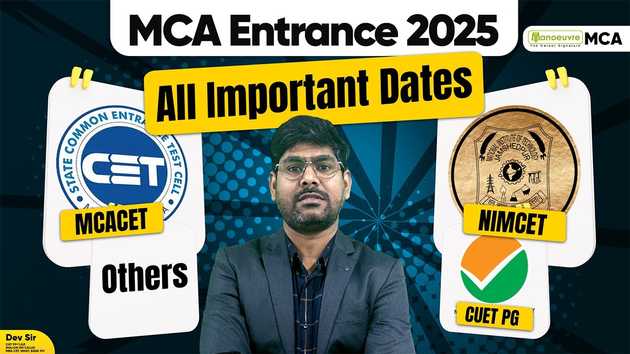 Mca Entrance Mah Mca Cet Nimcet Cuet Pg Others 2025 Important Exam Dates Admission