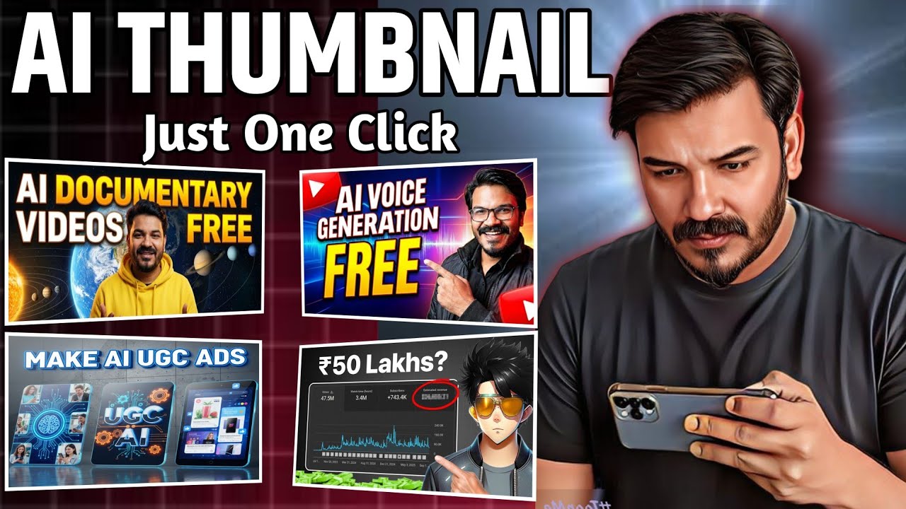 🔥Get 10x More Clicks With AI Thumbnails 😲 Gemini + Thumbmagic - YouTube