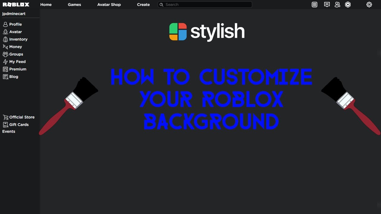 How to customize themes on website Roblox edition - YouTube