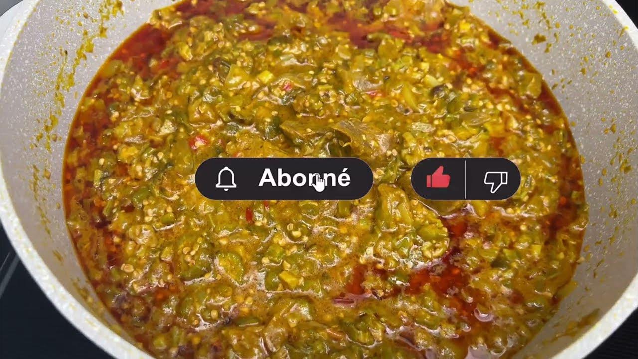 Ma Meilleure Sauce Gombo avec Pâte D'arachide || Bien Épicée - YouTube