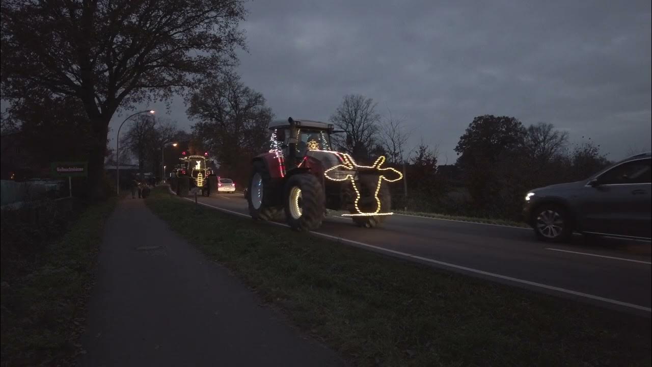 Trecker Lichterfahrt Appen - YouTube