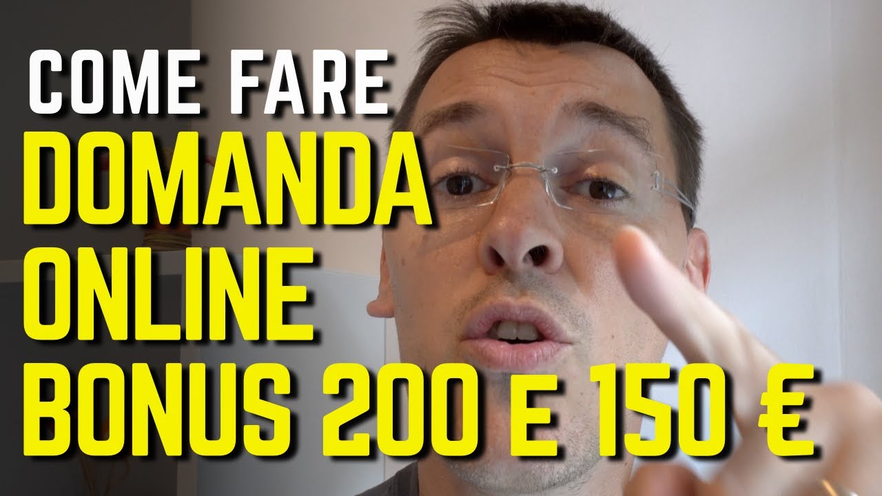 Come fare DOMANDA ONLINE BONUS 200 e 150 euro PARTITE IVA e AUTONOMI - YouTube