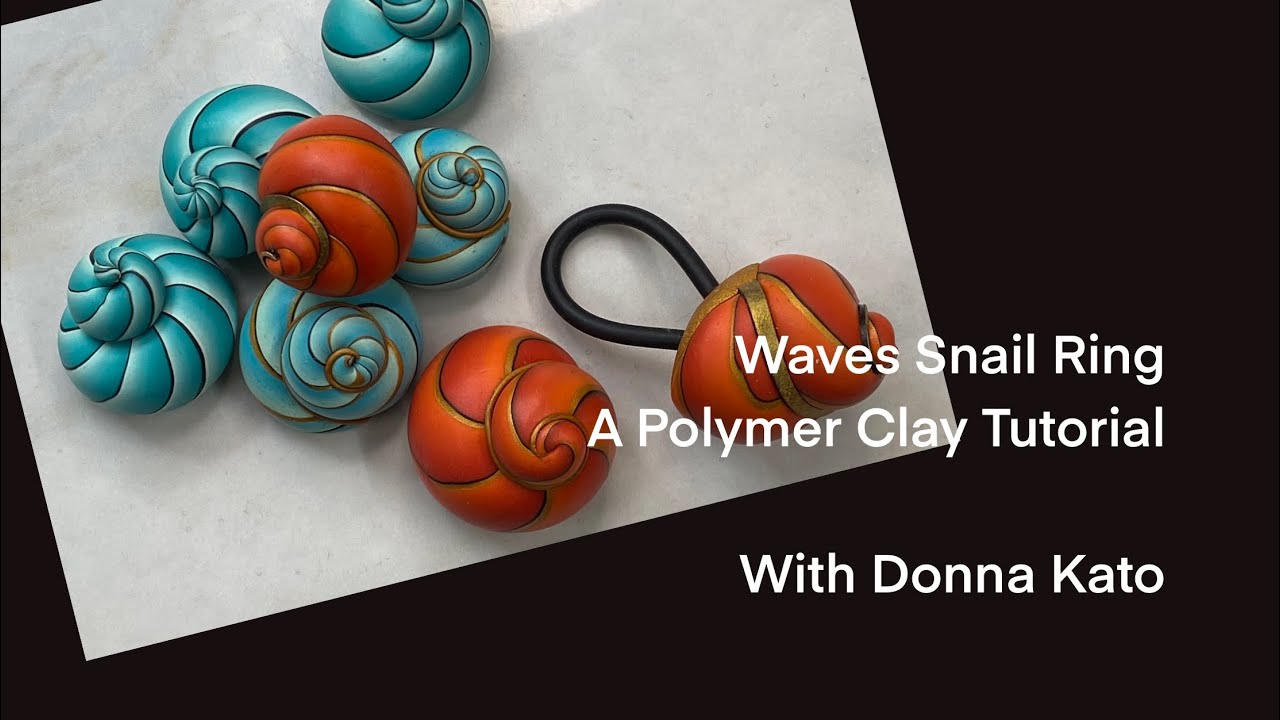 Make a Simple Swirled Snail Ring in Polymer Clay - YouTube