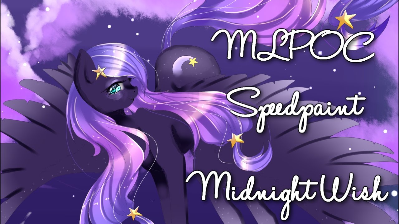 MLP OC Speedpaint | Midnight Wish - YouTube