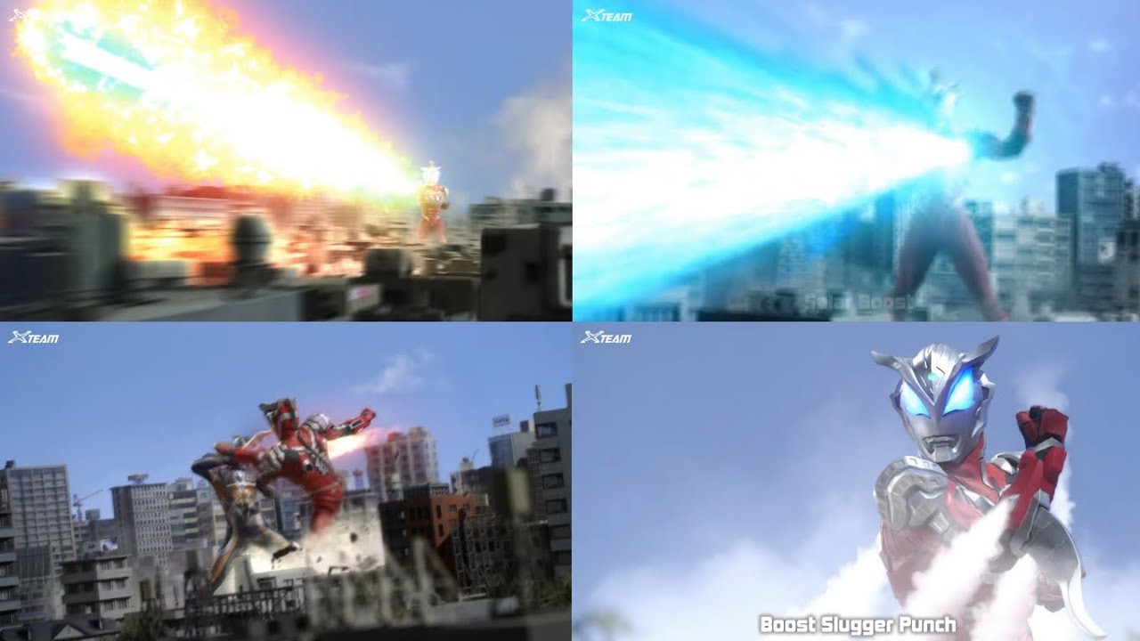 Ultraman Geed Solid Burning All Technique - YouTube