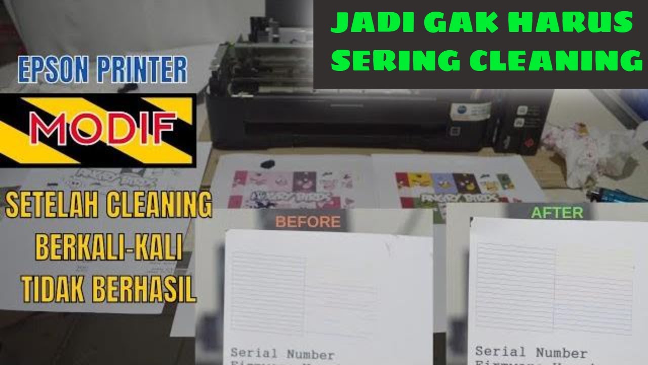 Modifikasi Printer Epson Tinta Sublim Anti Buntu - YouTube