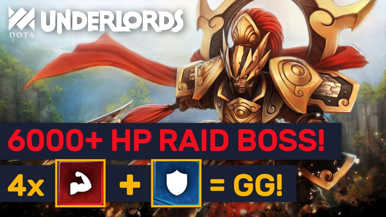 Legion Raid Boss Build! 4 Brawny + Warrior + Hunter Combo! | Dota ...
