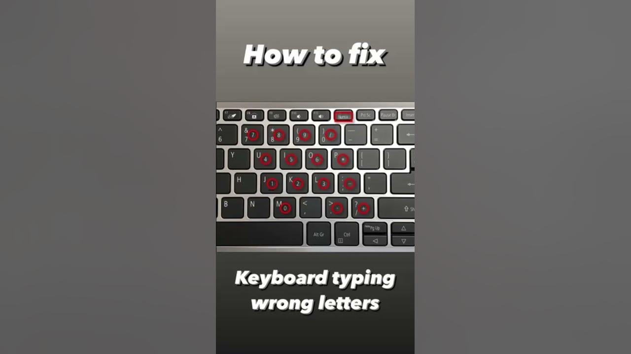 How to fix keyboard typing numbers instead of letters #new#computer # ...