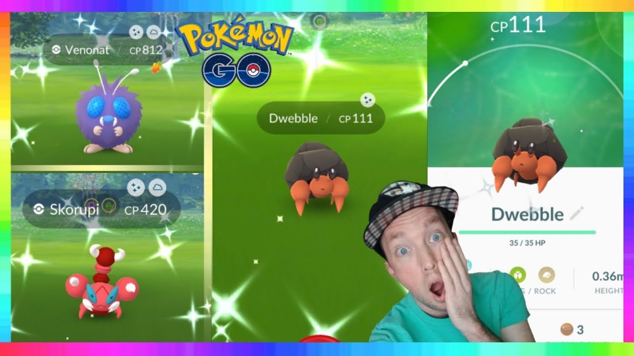 NEW SHINY DWEBBLE RELEASE - NEW BUG OUT EVENT IN POKEMON GO! - YouTube
