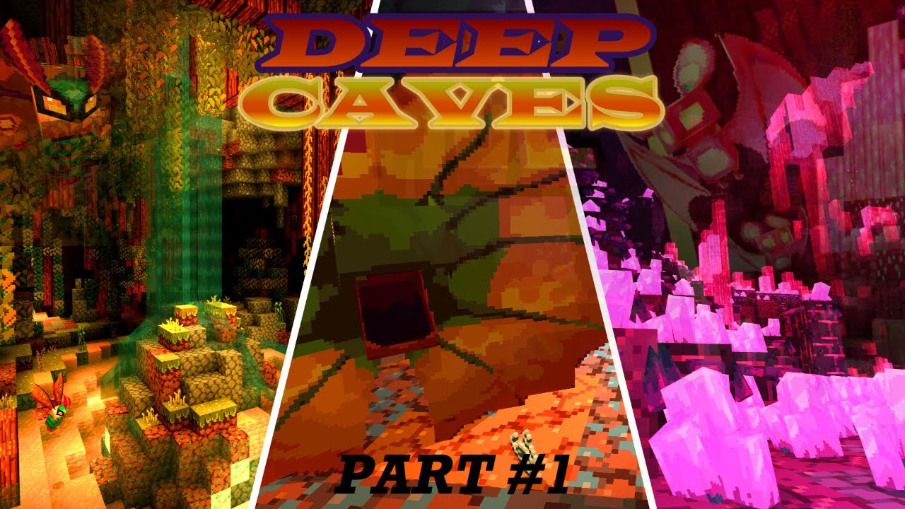 Minecraft: Deep Caves PART 1 - THESE CAVES ARE INSANELY CRAZY ...