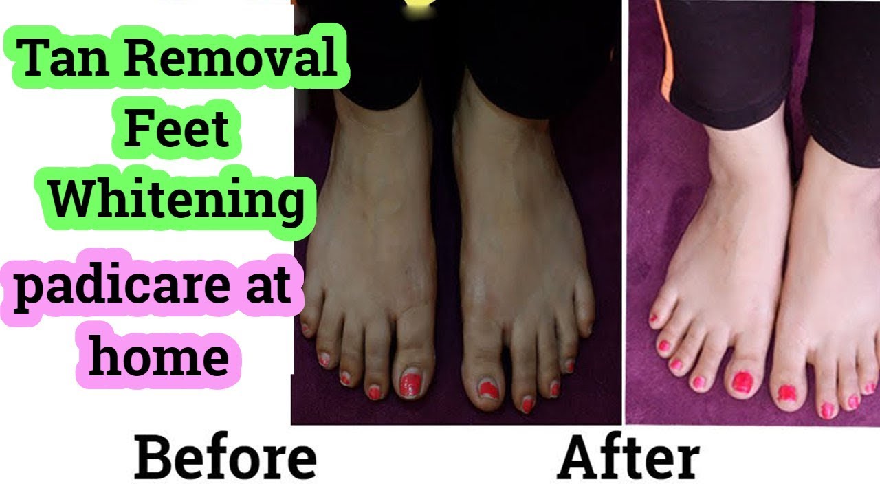 Tan Removal Feet Whitening !! padicare at home - YouTube