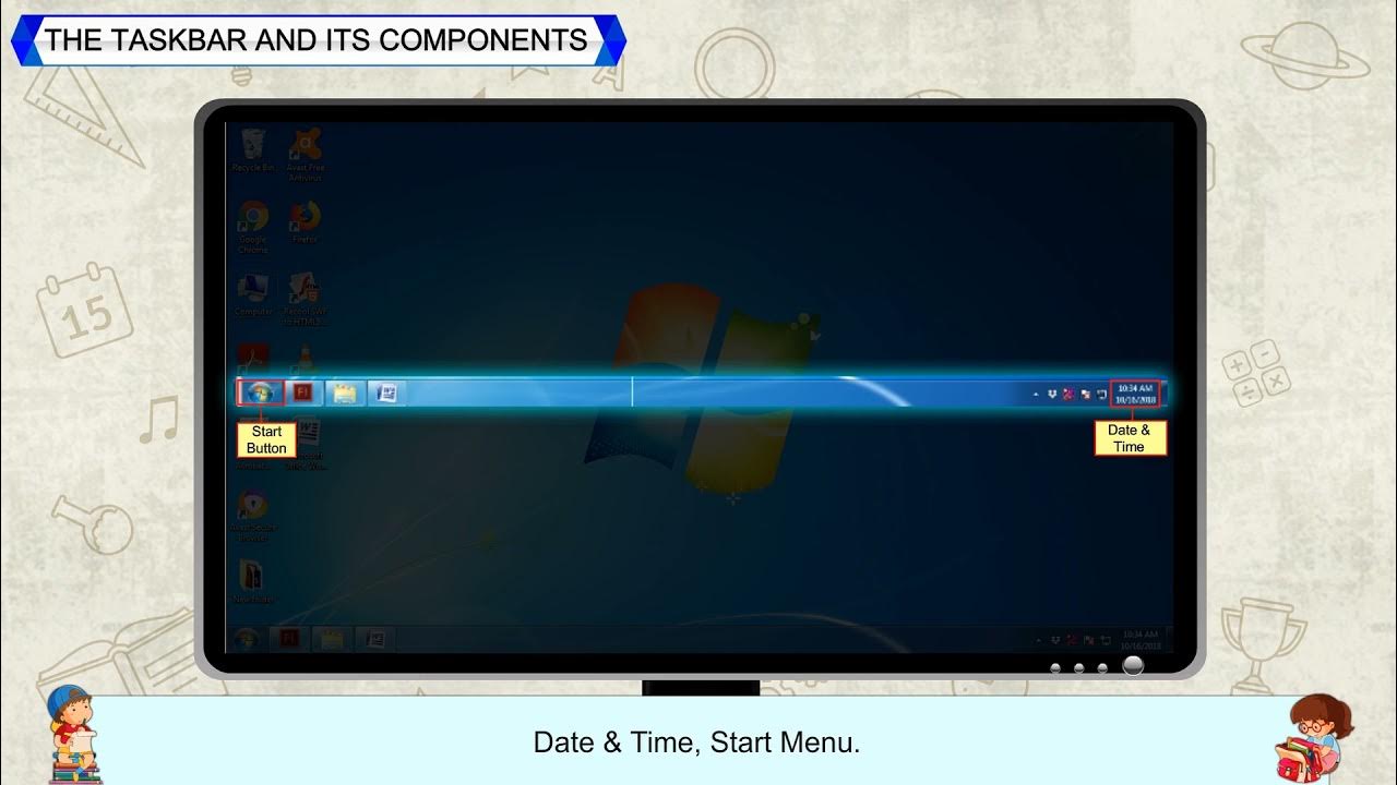 The Taskbar And Its Components - YouTube