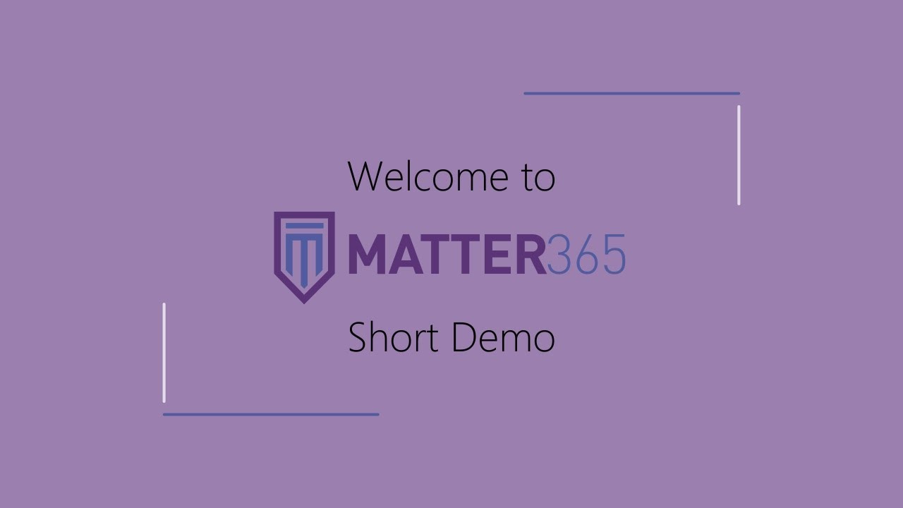 Welcome To Matter365 Legal Case Management Software For Lawyers YouTube Welcome To Matter365 Legal Case Management Software For Lawyers YouTube