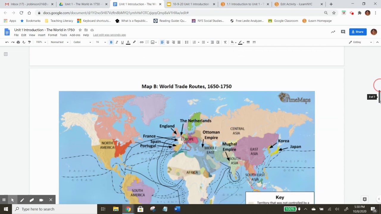 Unit 1 - The World in 1750 Introduction - YouTube