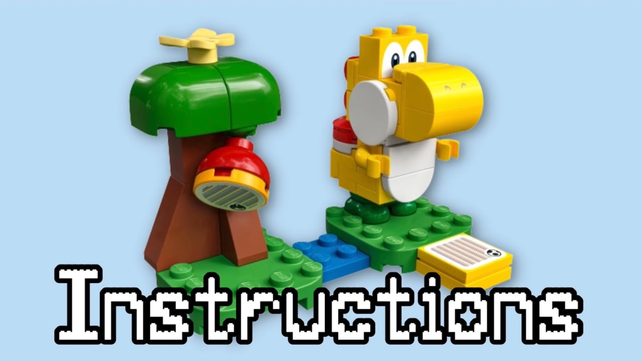 LEGO Mario: Yellow Yoshi’s Fruit Tree set Instructions! | Set 30509 ...