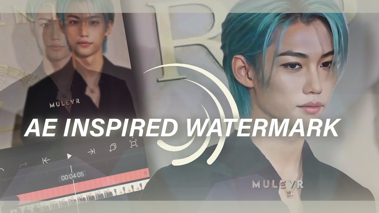 mirror AE inspired watermark in alightmotion tutorial - YouTube