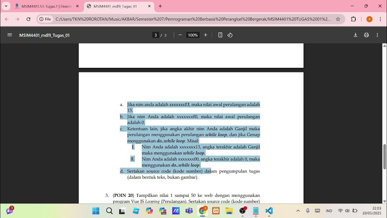 Tugas 1 Pemrograman Berbasis Piranti Bergerak - YouTube