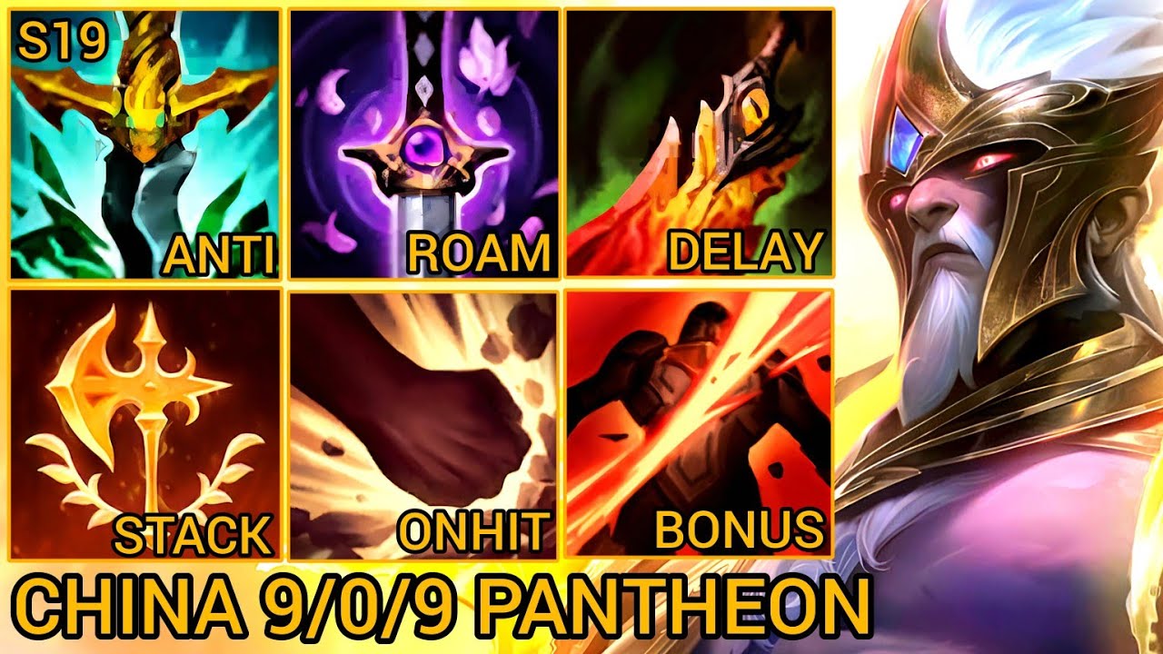 Pantheon Undead Jungle 9/0/9 - China Wild Rift New Build & Runes By ...