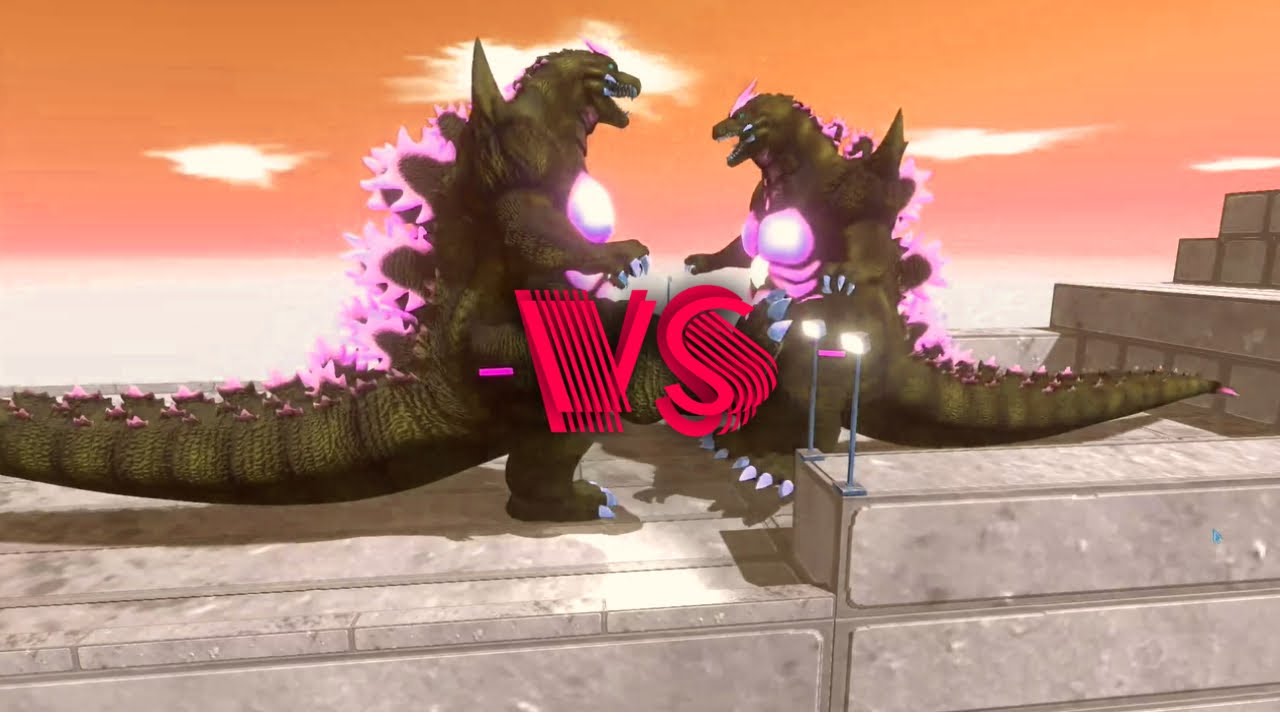 Super Godzilla VS Super Godzilla Clone Battle ARBS Animal revolt Battle ...