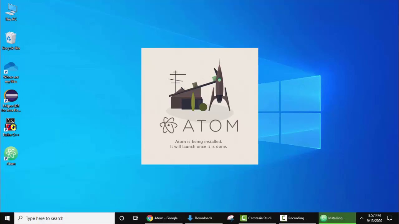 How to install Atom on Windows 10 in Hindi - YouTube