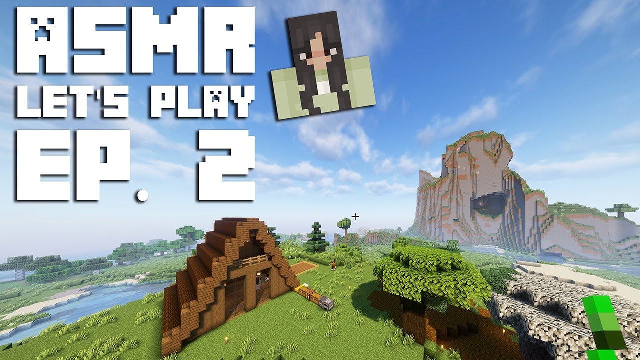 Relaxing Minecraft Survival | ASMR Building a Starter Base (No Talking ...