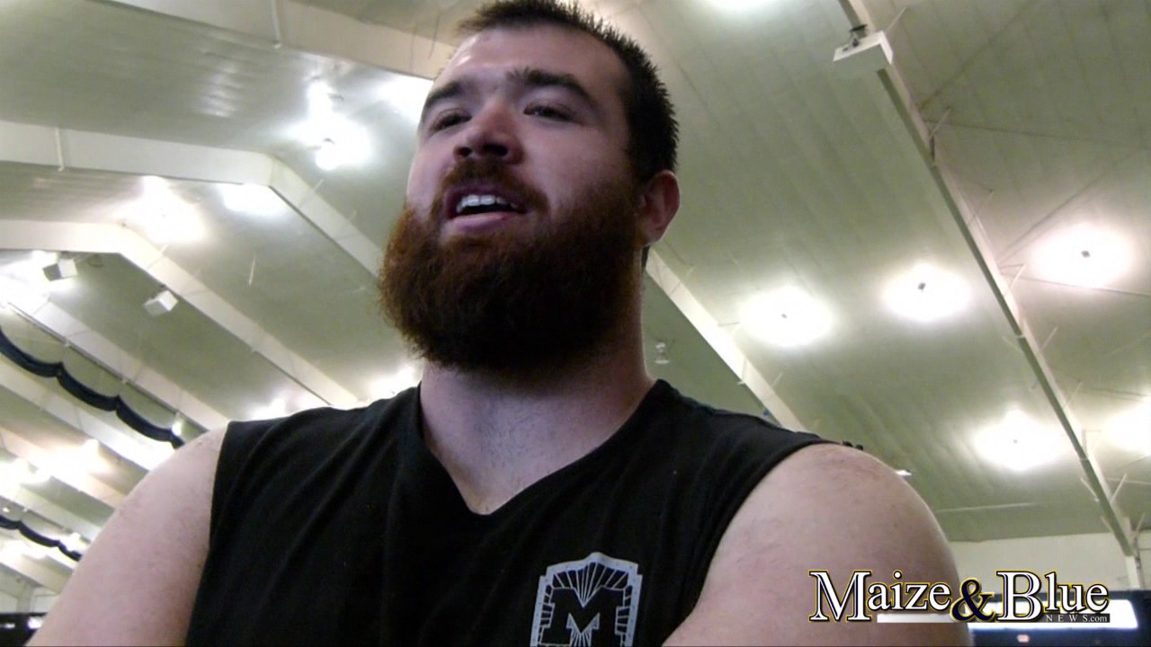 Erik Magnuson talks Pro Day, future of Michigan O-line - YouTube
