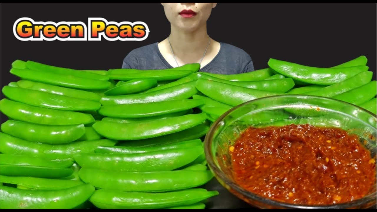 asmr Sweet Peas with Red Eye Chili Paste #asmr #mukbang #asmrsounds # ...