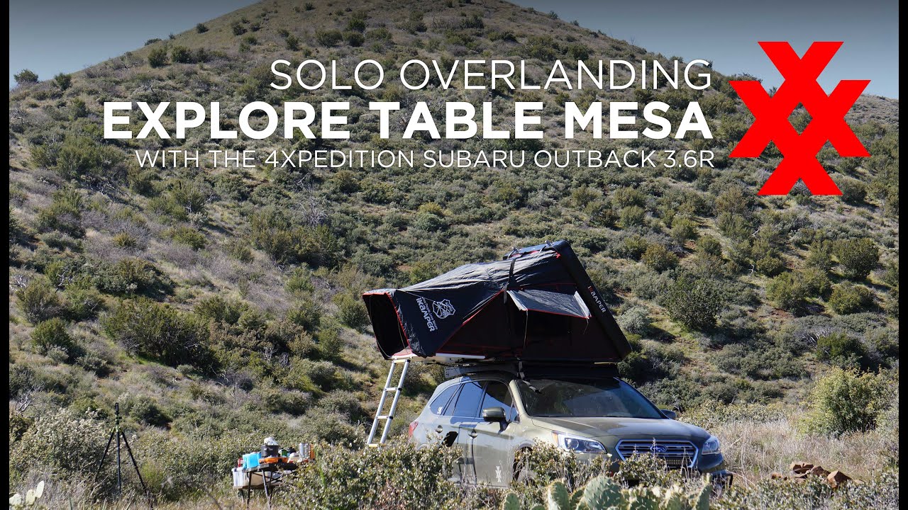 Overland Subaru Outback Solo Adventure to Table Mesa - YouTube